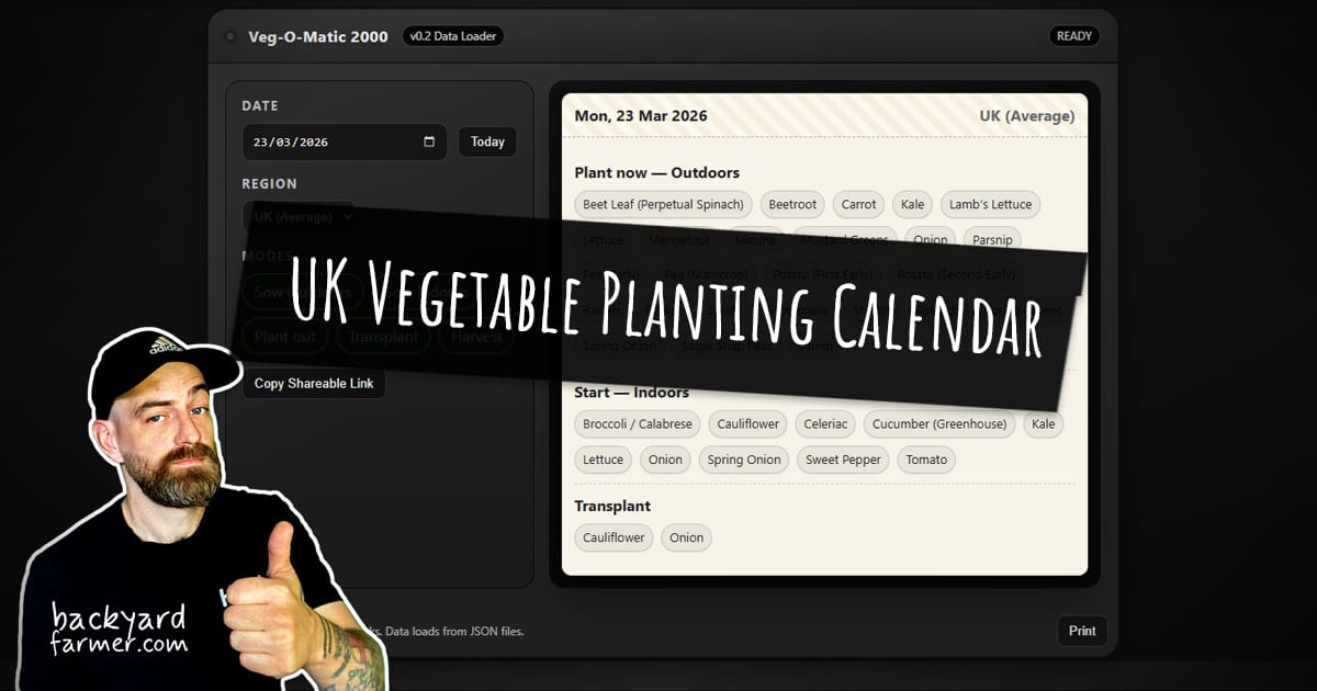 UK Vegetable Planting Calendar – See What to Plant Today